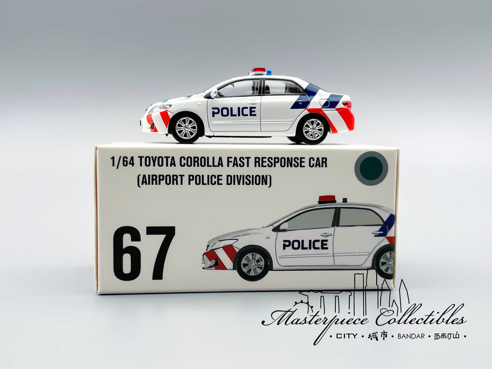 1/64 Toyota Corolla Fast Response Car (Airport Police Division) No. 67 ...