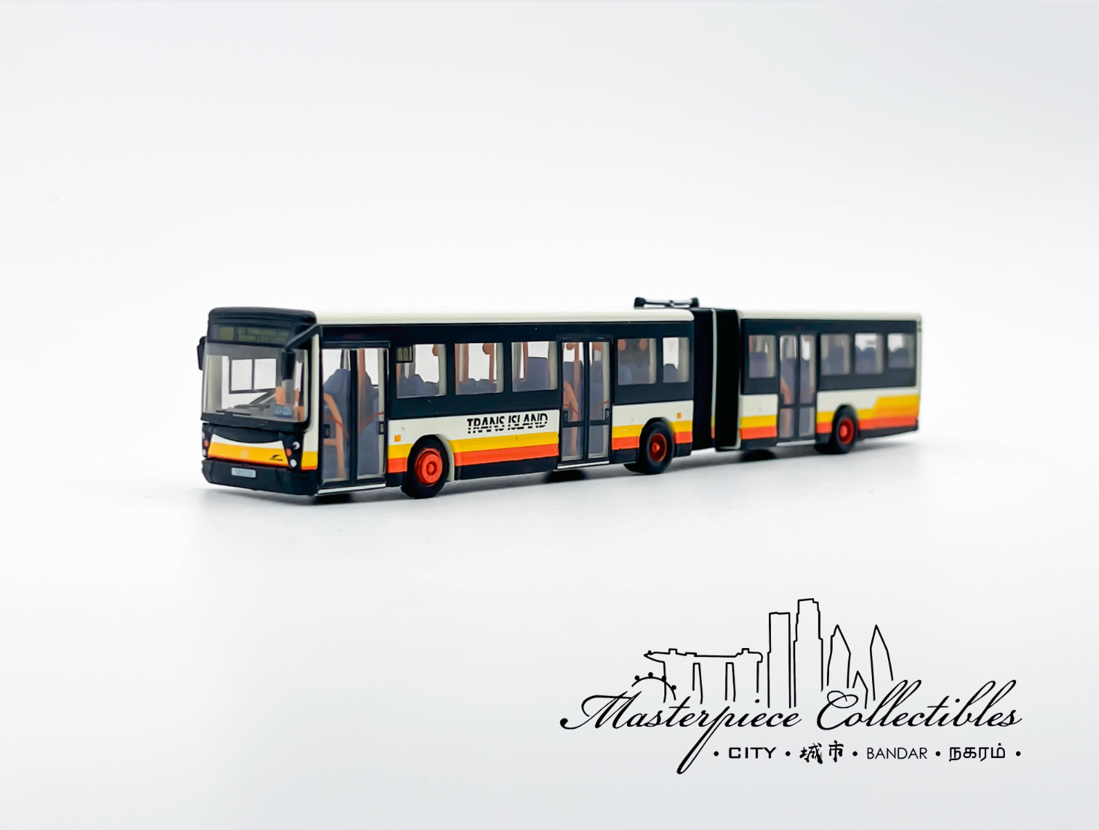 1/110 O4O5G Singapore Bendy Bus (No. 69) – Masterpiece Collectibles