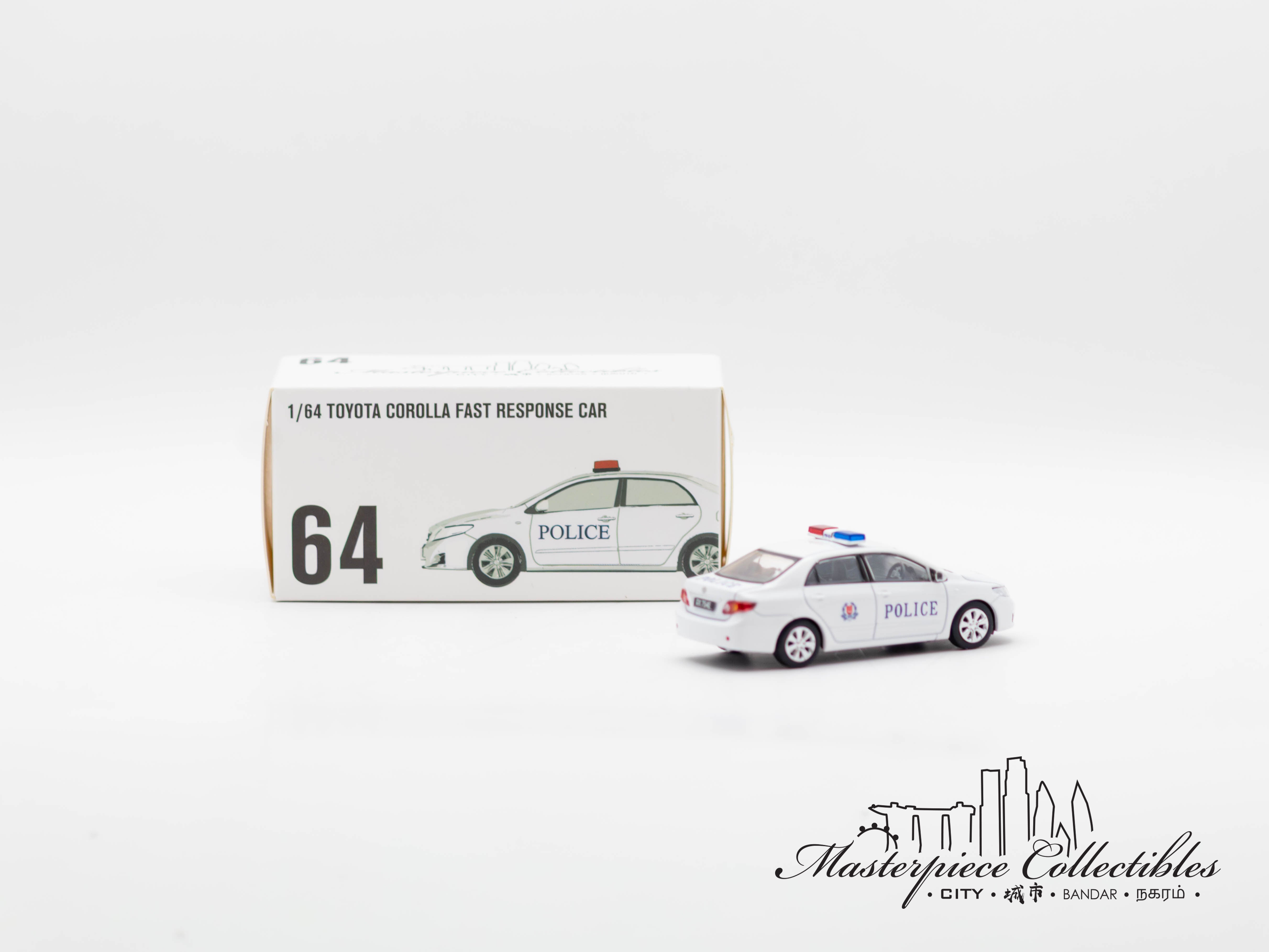 1/64 Toyota Corolla Fast Response Car No.64 – Masterpiece Collectibles
